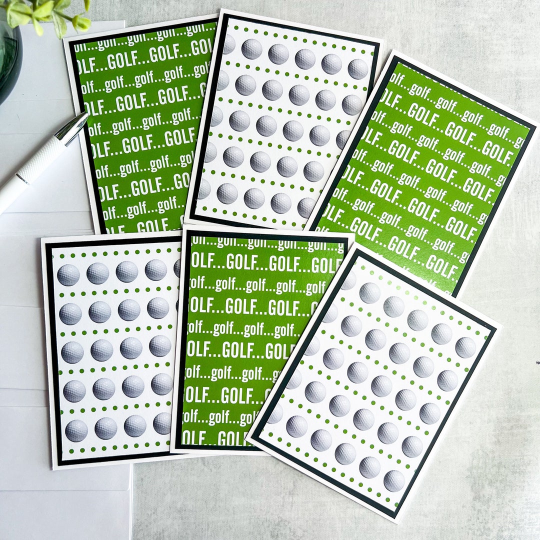 Golf Card Set of Golf Cards Golf Card for Friends Boxed Card Set for ...