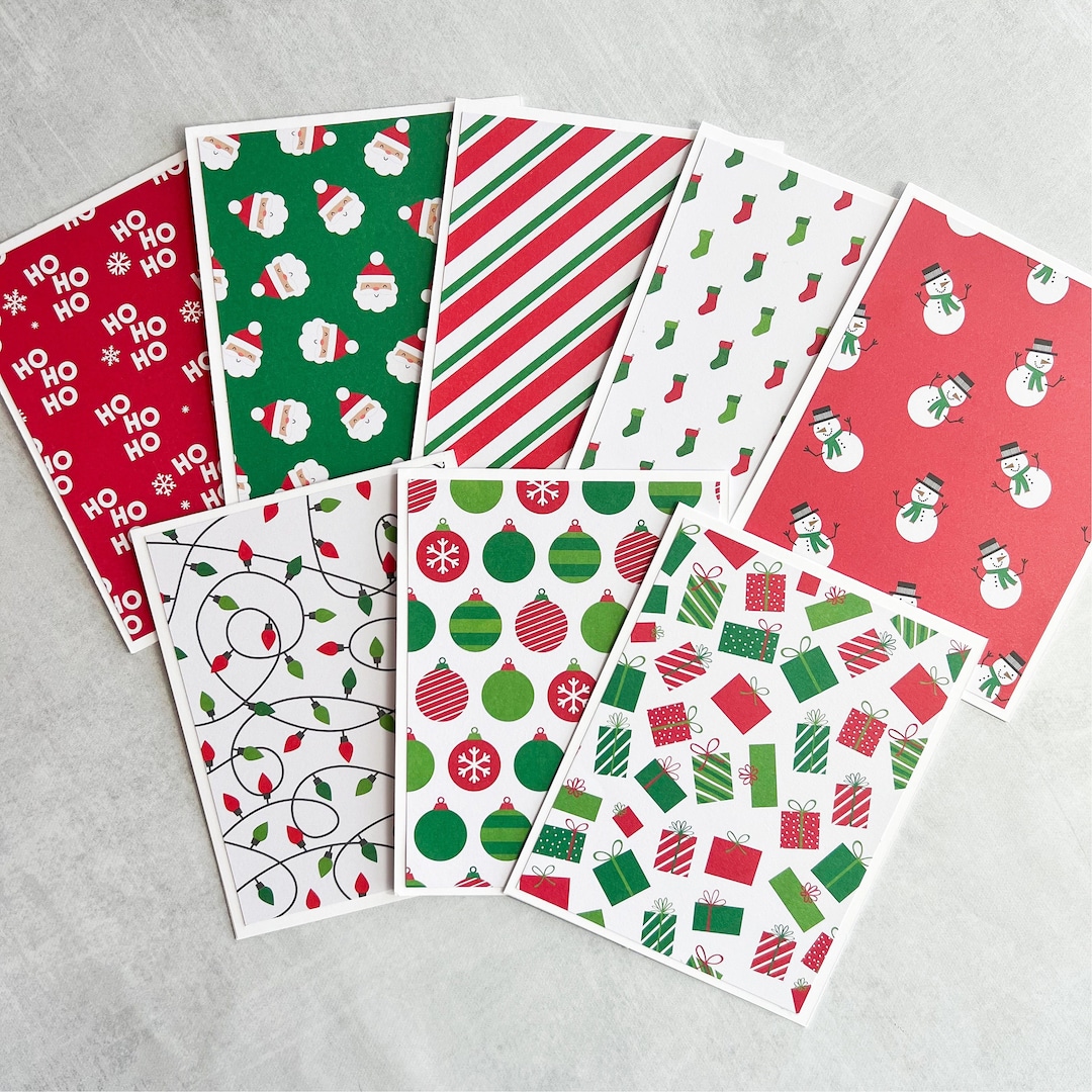Christmas Card Set of 8 Christmas Cards Traditional Card for Friends ...
