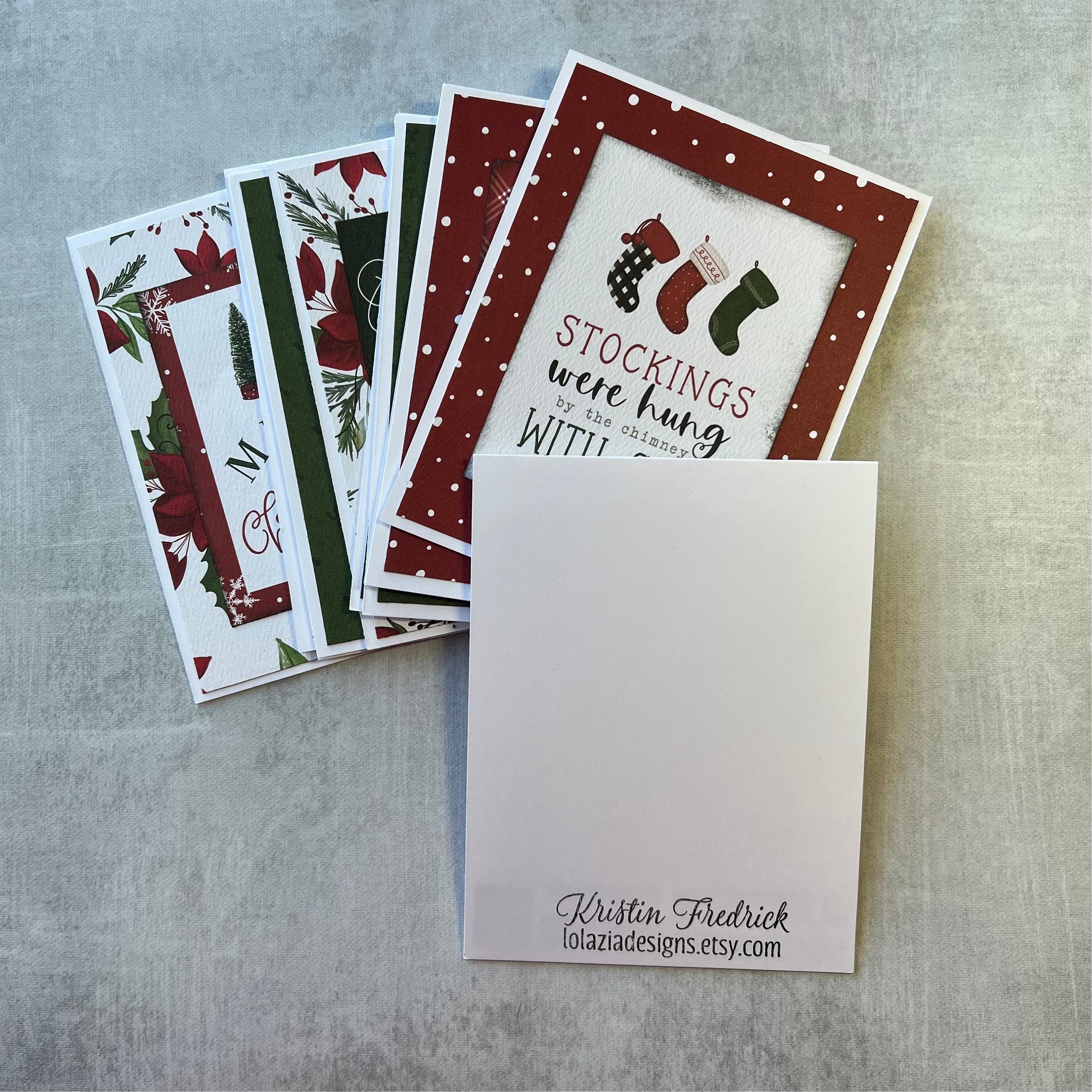 Christmas Card Set of 10 Christmas Cards Farmhouse Card for - Etsy