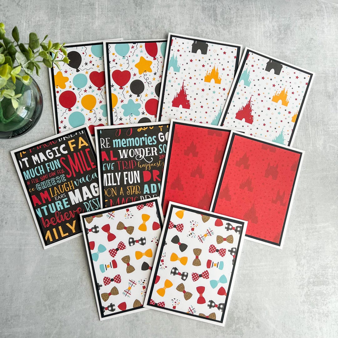 BIG Set of 10 Handmade Disney Cards With Envelopes! Disneyland Cards ...