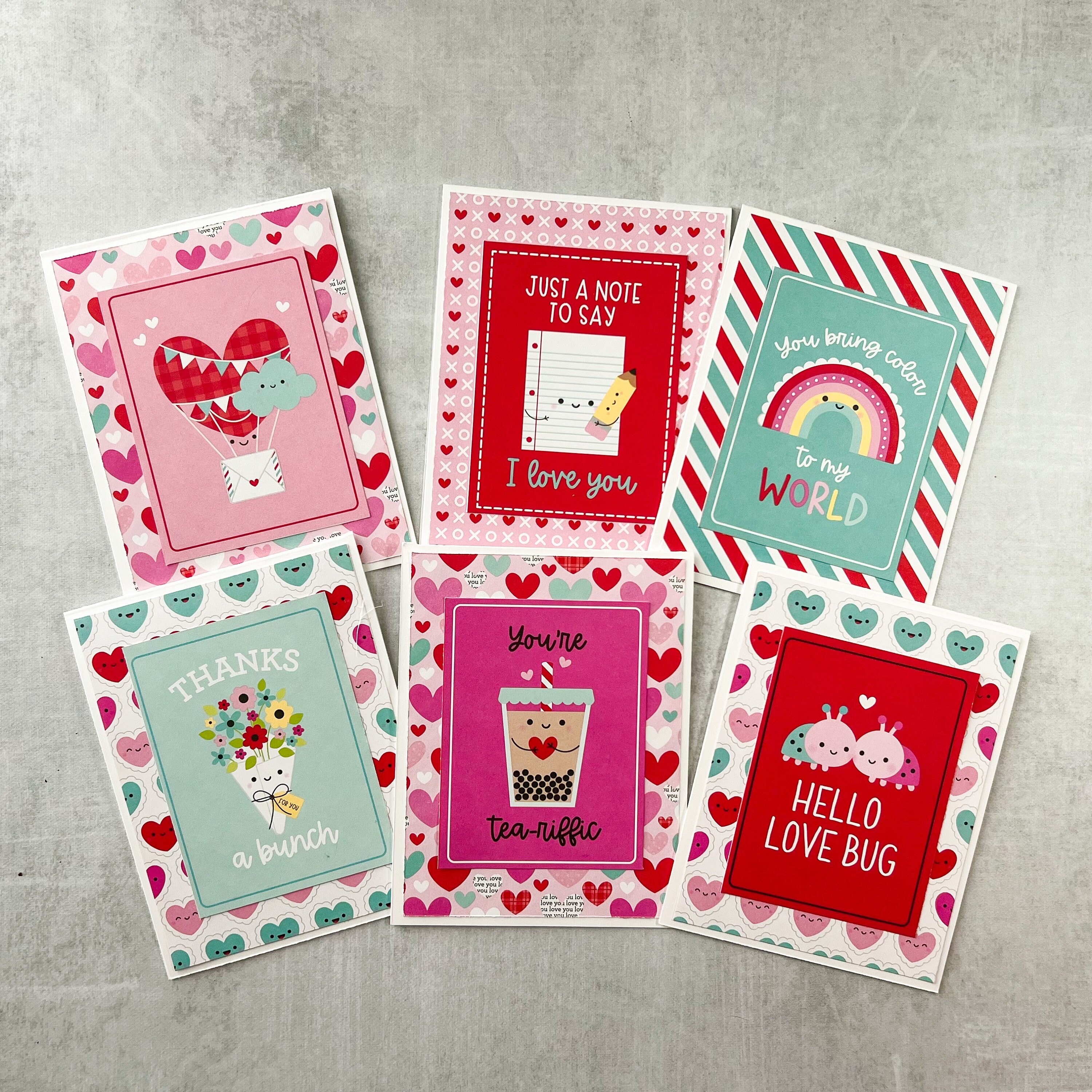 Set of 12 Adorable Valentine Cards for All Ages! Must See! Each Card is ...