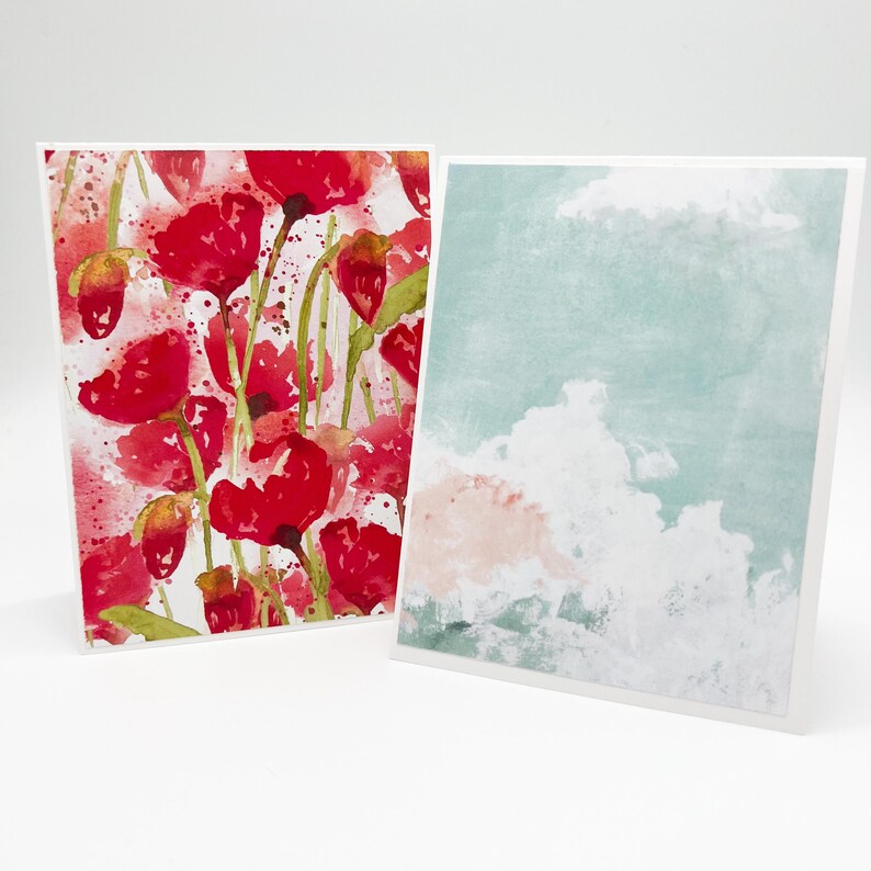 Set of 13 Watercolor Floral Note Cards With Envelopes - Etsy