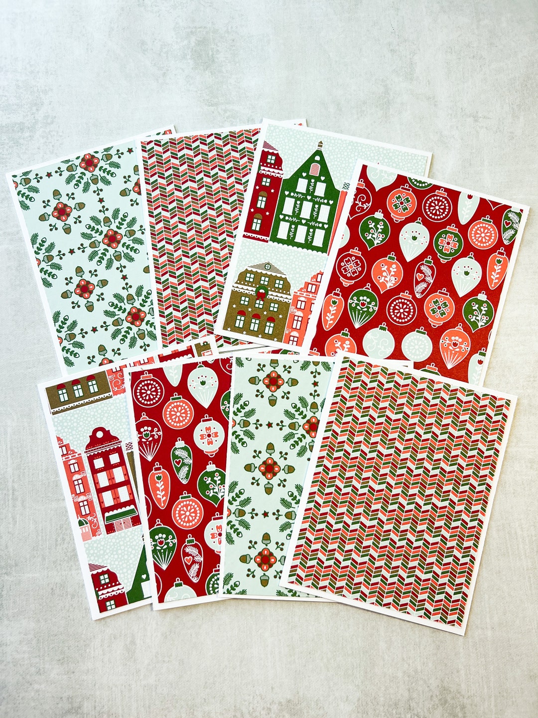 Set of 8 Handmade, Scandinavian-inspired Christmas Cards! Norway ...