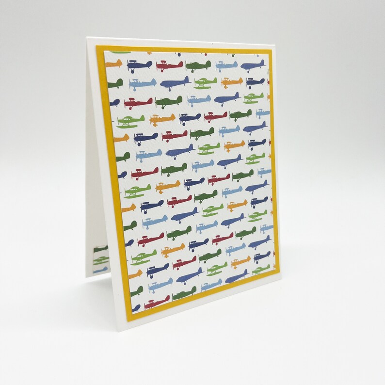 Set of Six Handmade Vintage Airplane Cards Antique Aviation, Airplane ...