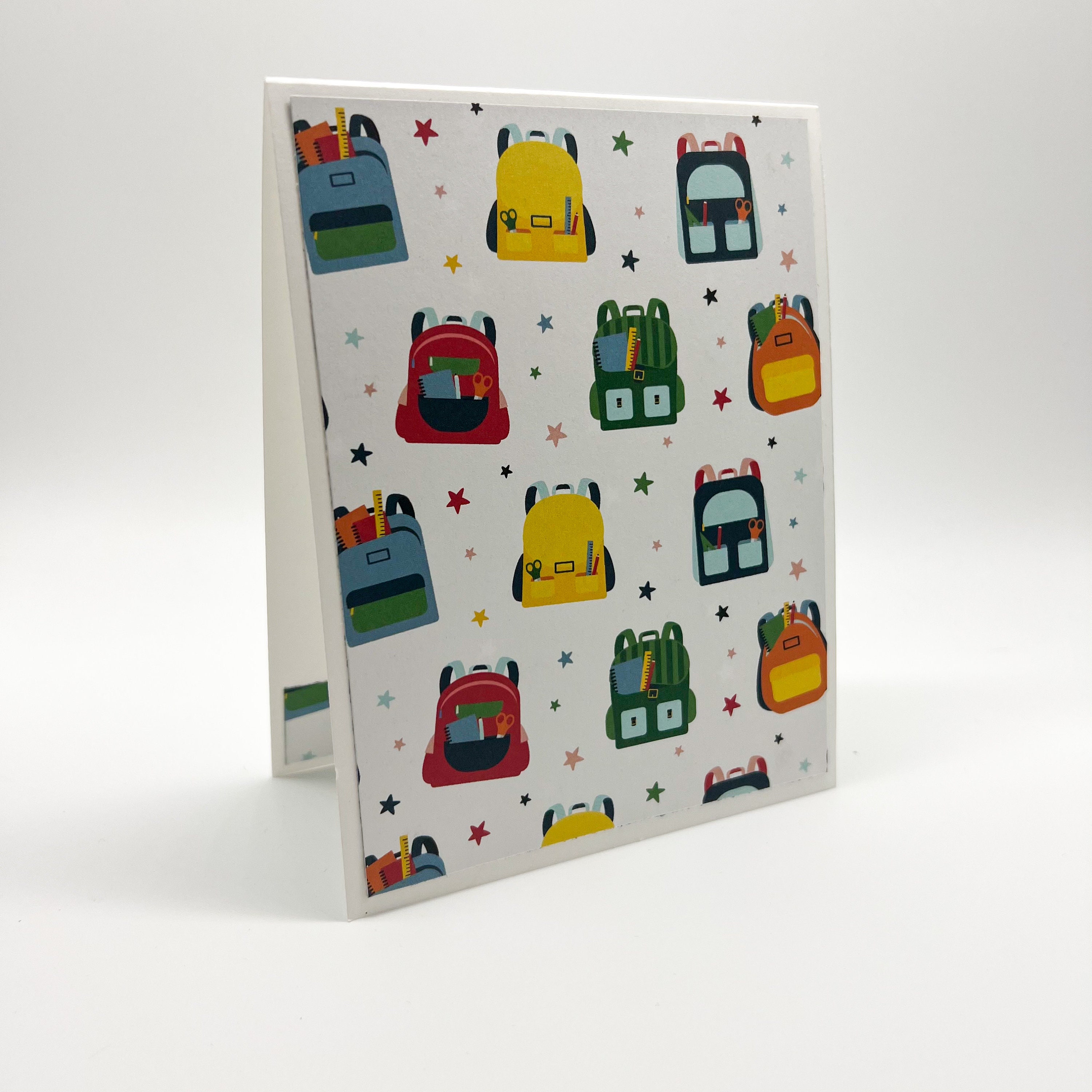 Set of SIX Fun Backpack Cards for All Ages Student Cards, Teacher ...