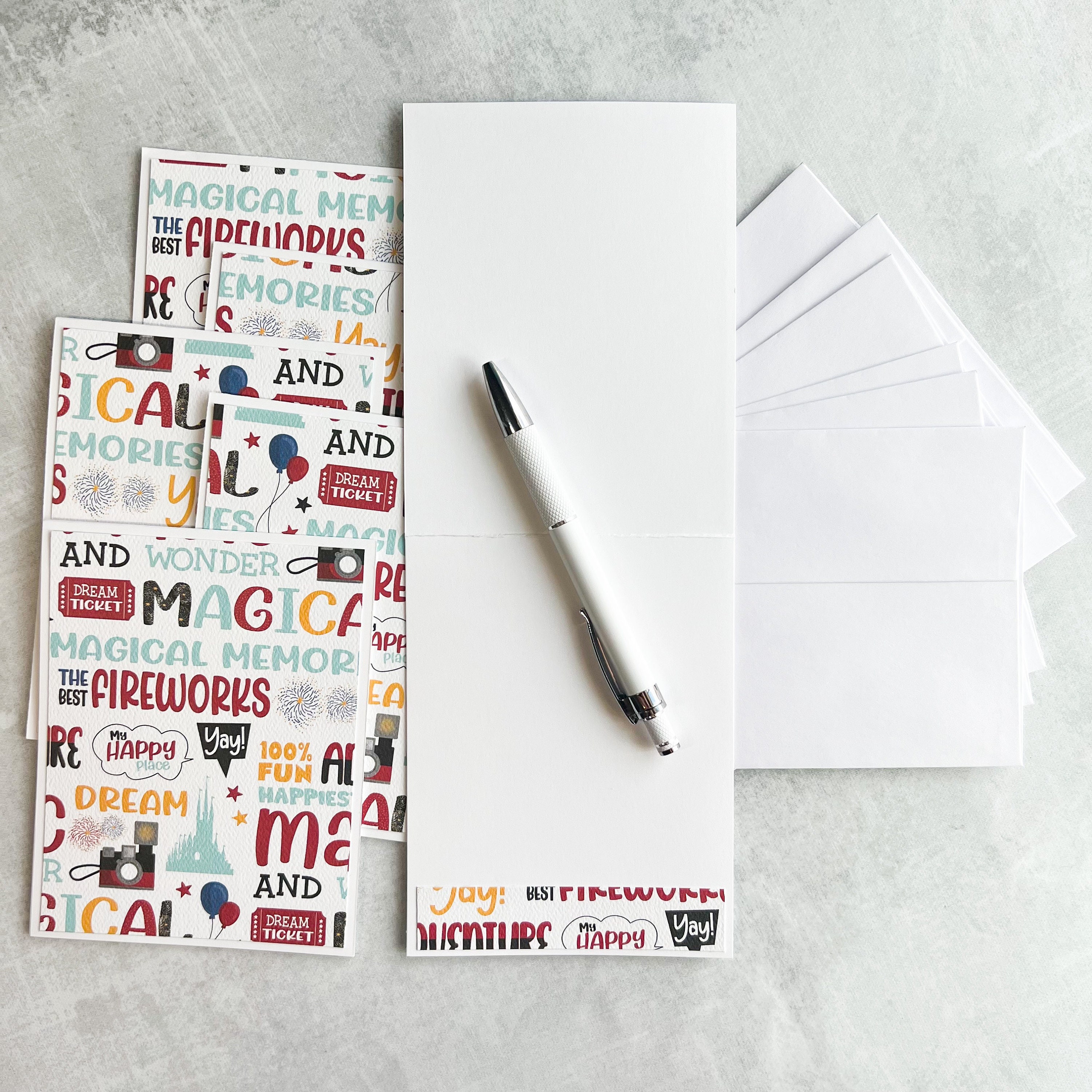 Set of Six Handmade Disney Cards! Disneyland Cards, Disneyworld ...