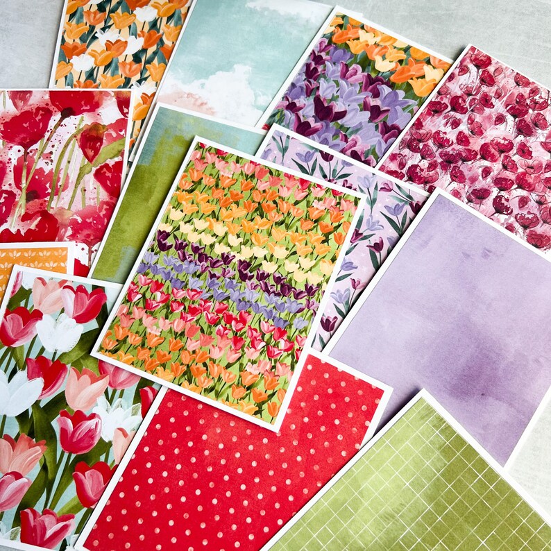 Set of 13 Watercolor Floral Note Cards With Envelopes - Etsy