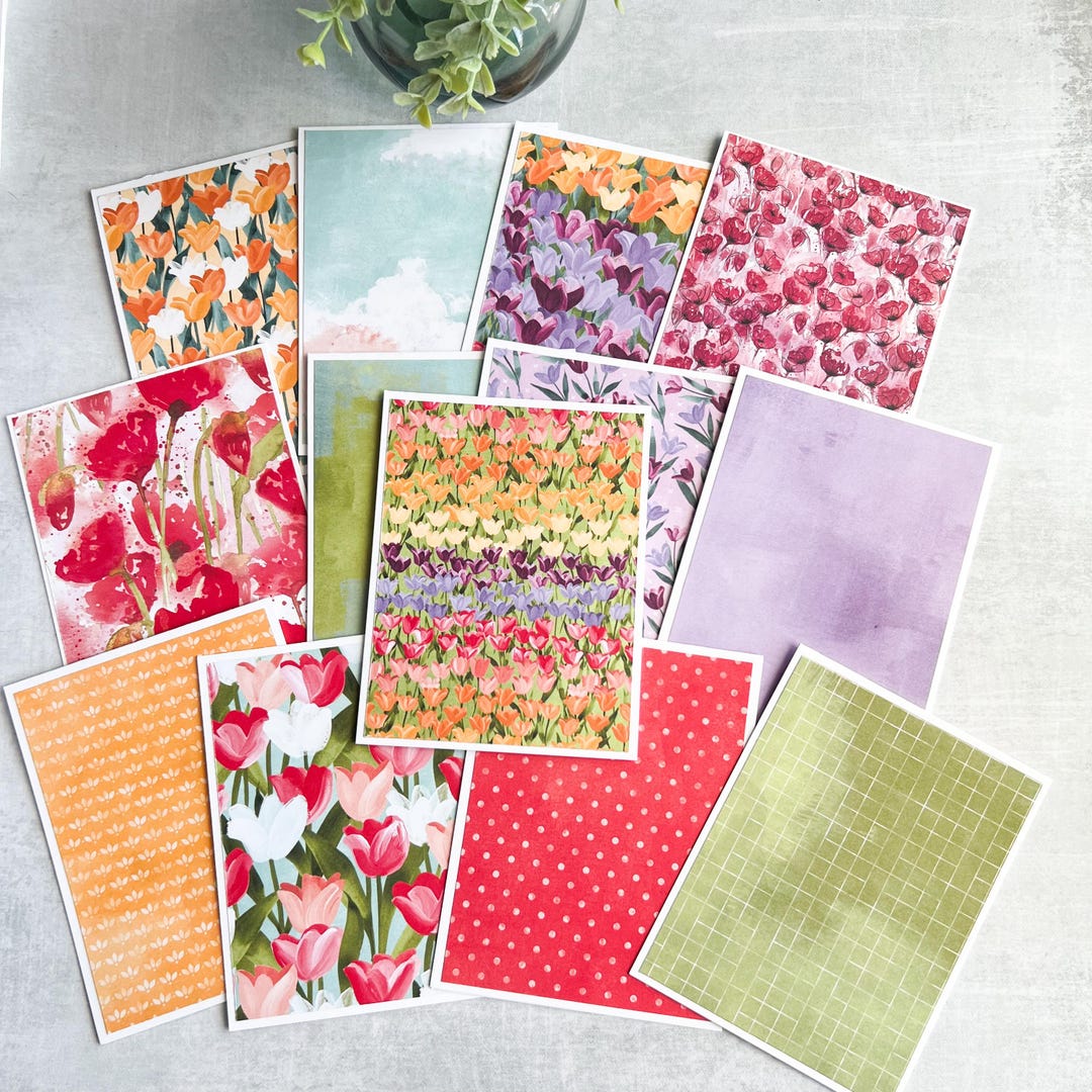 Set of 13 Watercolor Floral Note Cards With Envelopes - Etsy