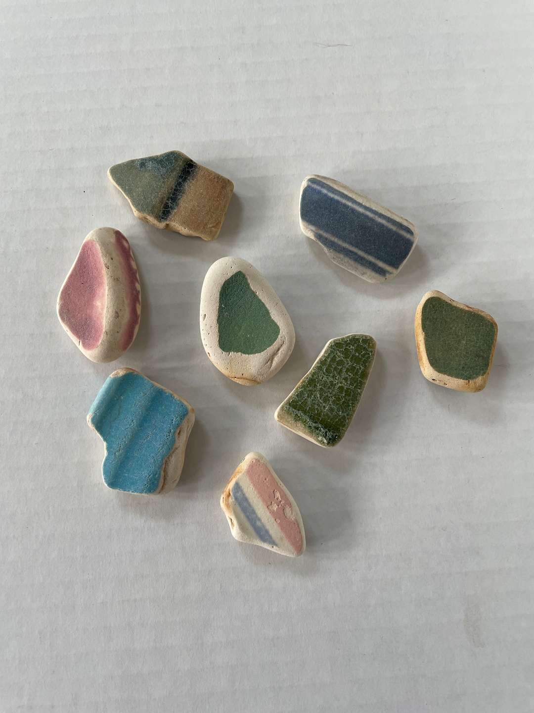Vintage Lake Michigan Tumbled Pottery Magnets Set of 8 Pieces - Etsy