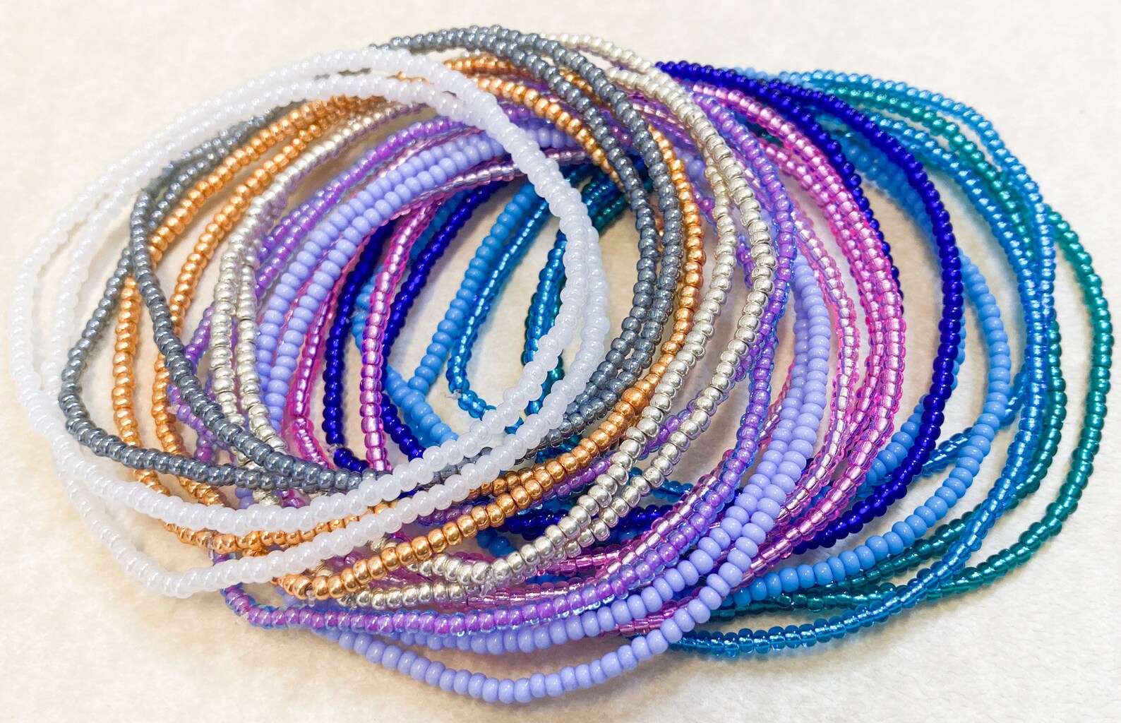 Single Strand Seed Bead Bracelet Seed Bead Choker Seed Bead - Etsy