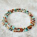 Santa Fe Mixed Seed Bead Bracelet, Set of 3, Stretch Set of 8, Beaded ...