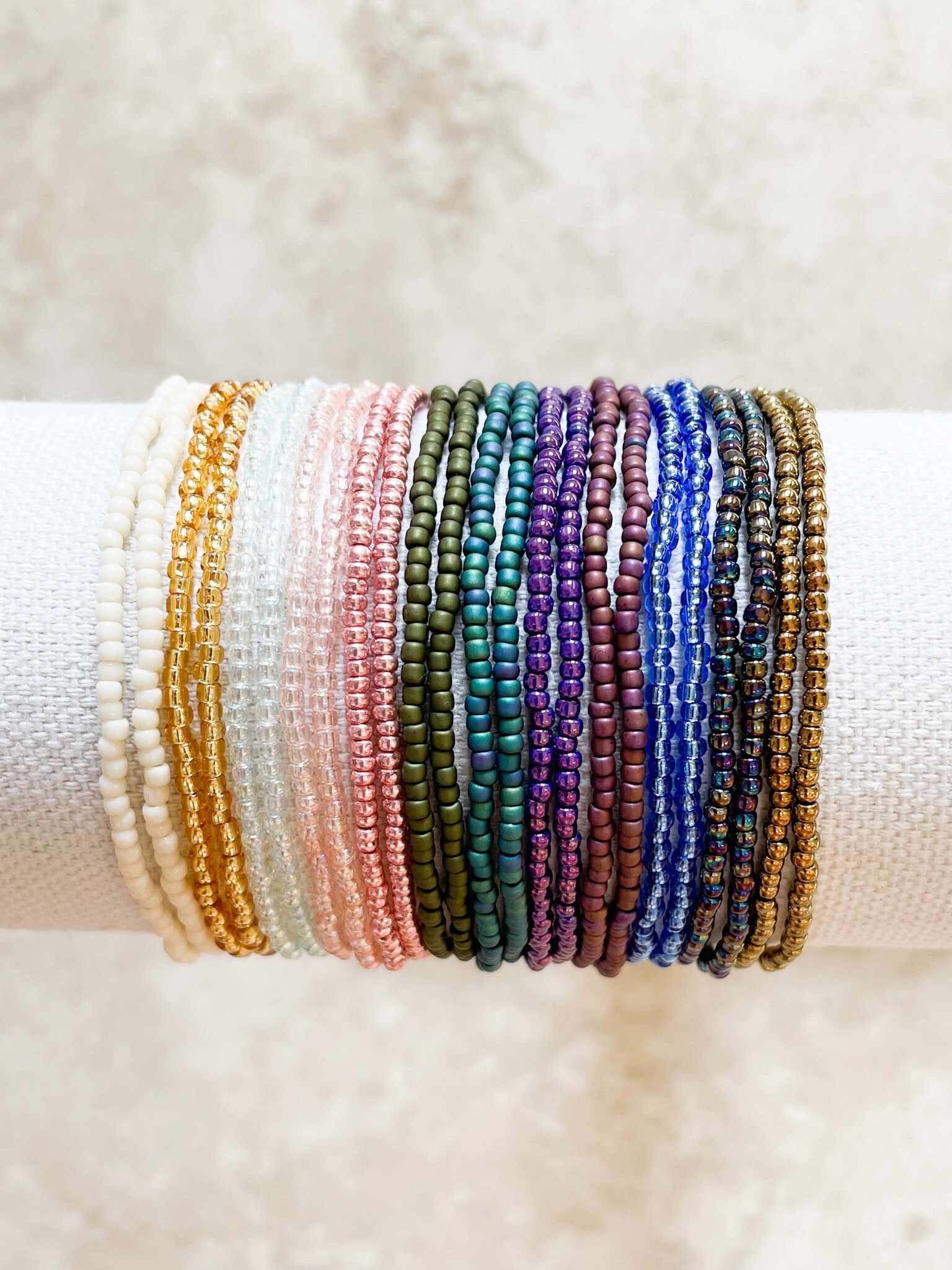 Single Strand Seed Bead Bracelet Seed Bead Choker Seed Bead | Etsy