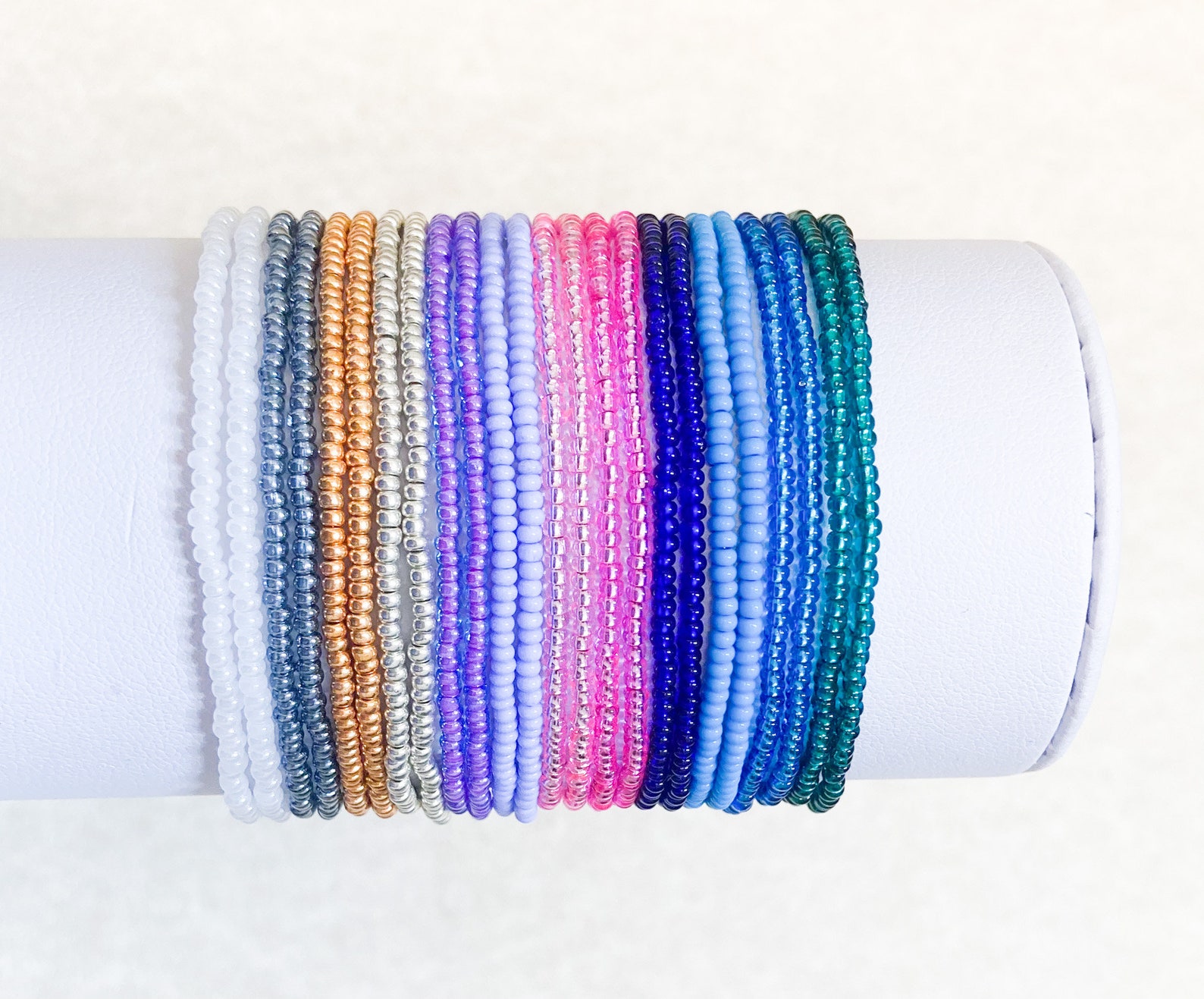 Single Strand Seed Bead Bracelet Seed Bead Choker Seed Bead - Etsy