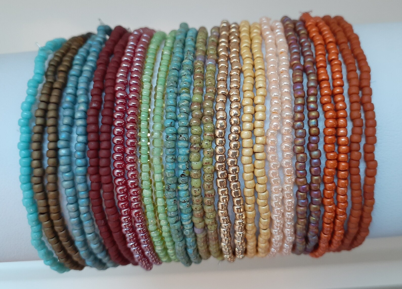 Single Strand Seed Bead Bracelet Seed Bead Choker Seed Bead - Etsy