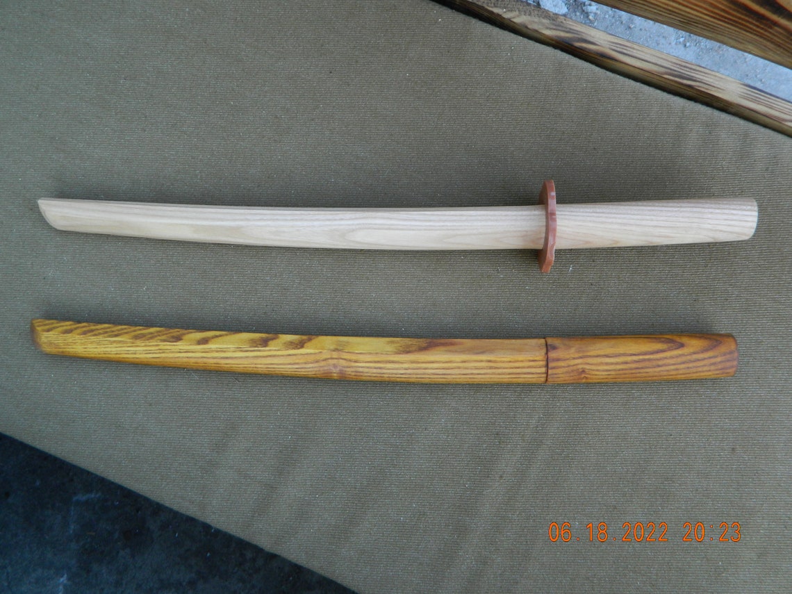 A Standard Model of Wooden Shoto in Two Colors Made From - Etsy