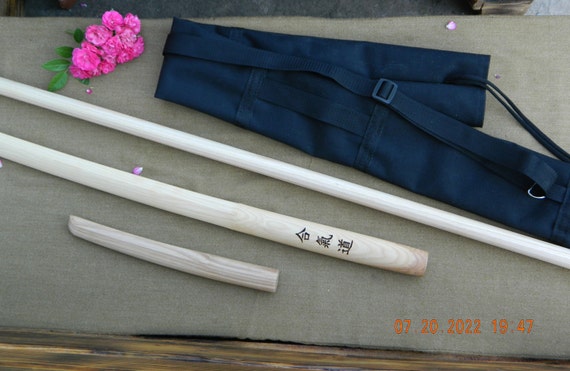 A Set of Wooden Weapons for Aikido Bokken Daito-ryu Jo - Etsy