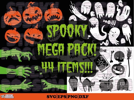 Items Similar To Halloween Spooky Clip Art On Etsy