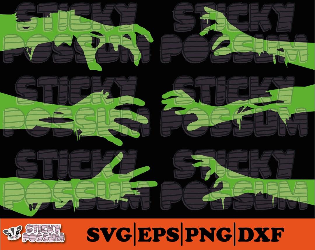 Halloween Zombie Hands Pack Svg Dxf Eps Png Clip Art - Etsy