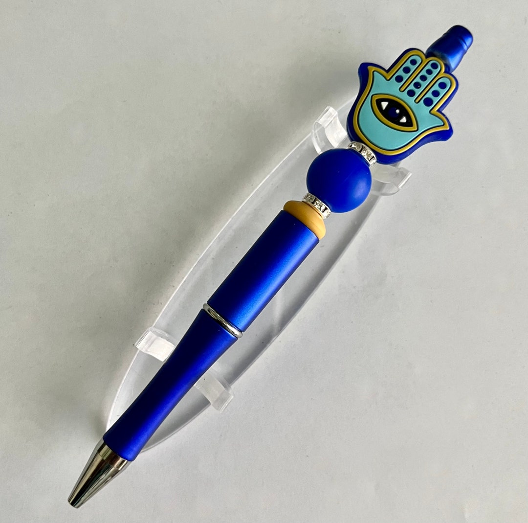 Beaded Pens Evil Eye Pen Eye of Fatima Protection - Etsy