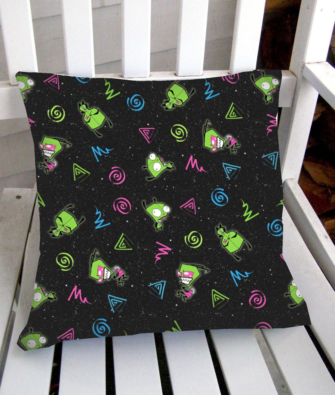 Invader Zim Pillow Case: Cotton Fabric Home Decor Handmade to Order - Etsy
