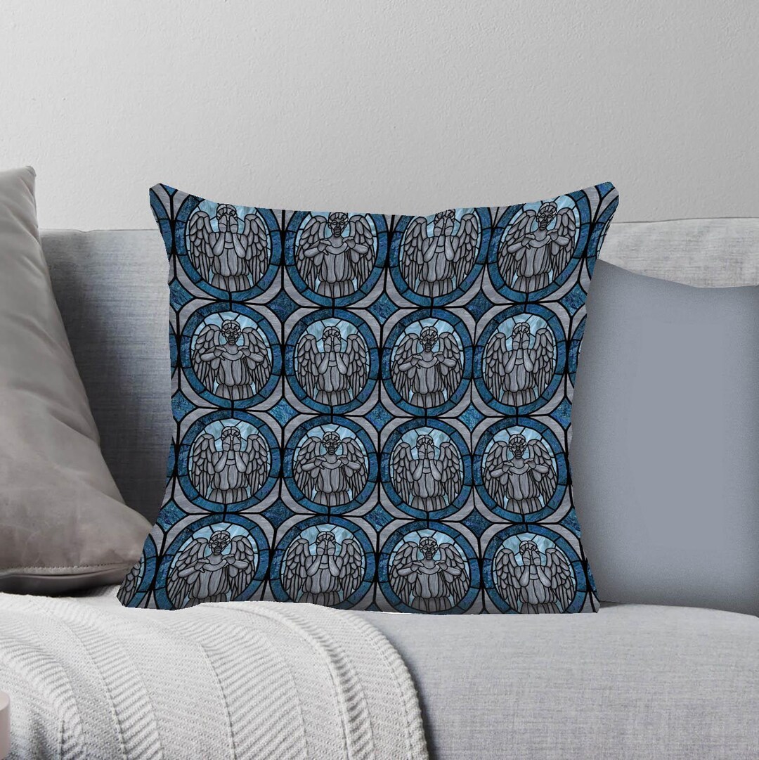 Weeping Angels Pillow Case: Cotton Fabric Home Decor Handmade to Order ...