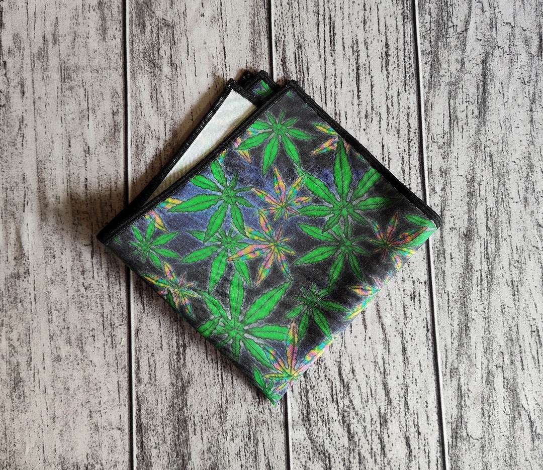 Cannabis Jungle Pocket Square Formal Wedding Tux Prom Handkerchief Pot ...