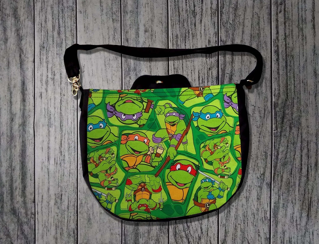 TMNT Ninja Turtle Premium Cross Body Purse Roomy Messenger Bag Festival ...
