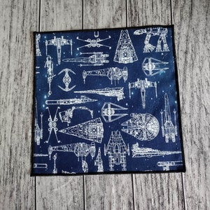 Star Wars Blueprint Pocket Square Formal Wedding Tux Prom Handkerchief ...