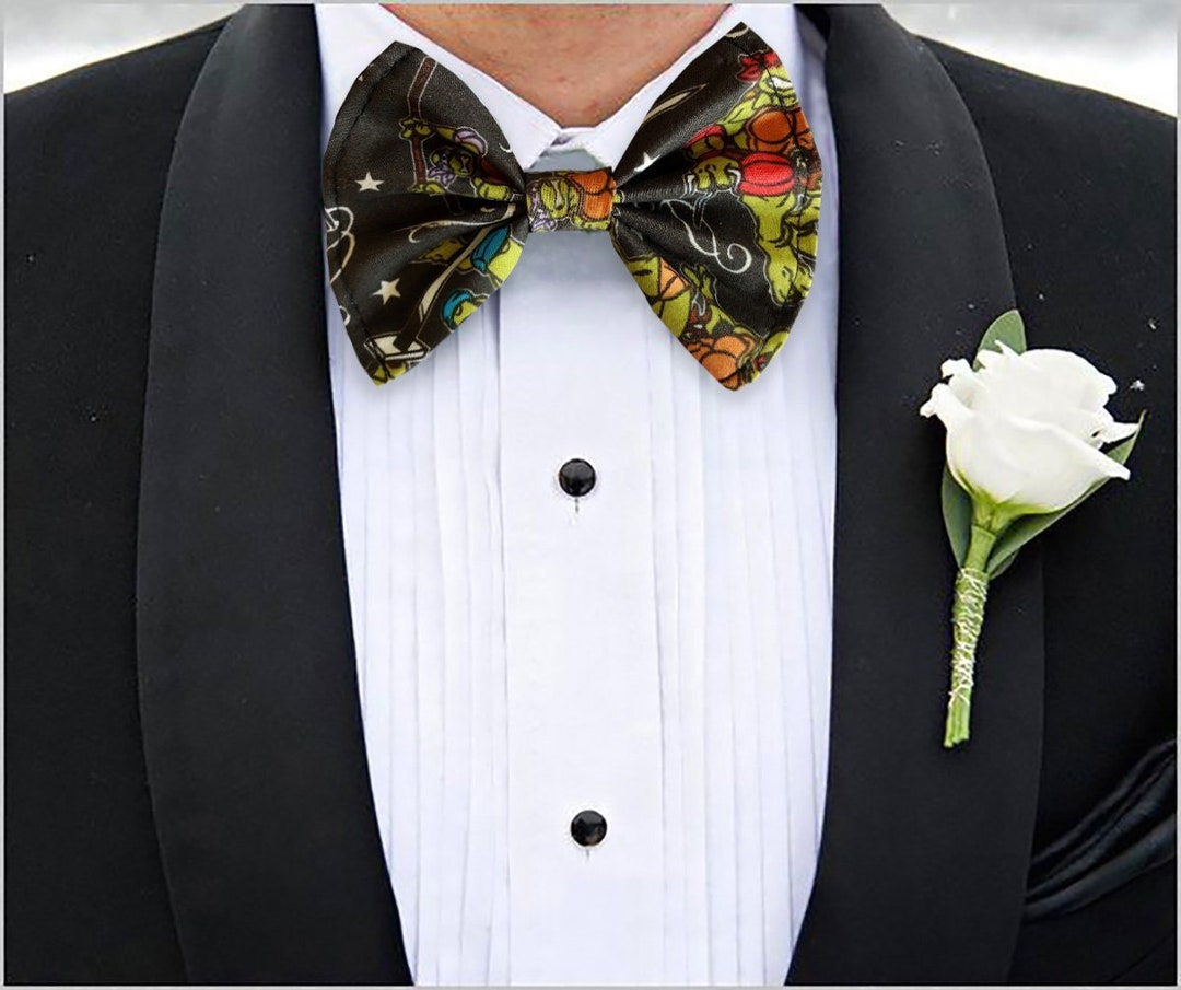 TMNT Night Sky Pre Tied Bow Tie Formal Wedding Tux Prom Teenage Mutant ...