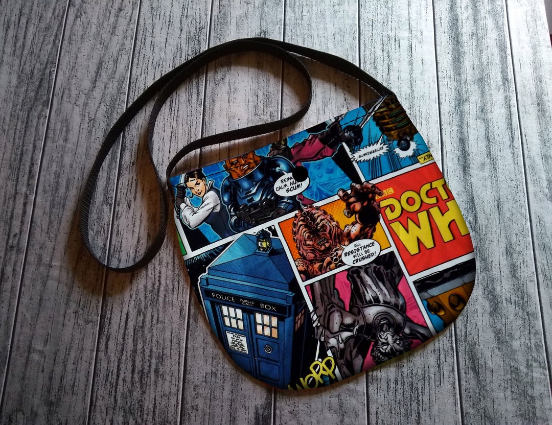 Doctor Who Comic Cross Body Unisex Bag Purse Tote Festival Handmade to ...
