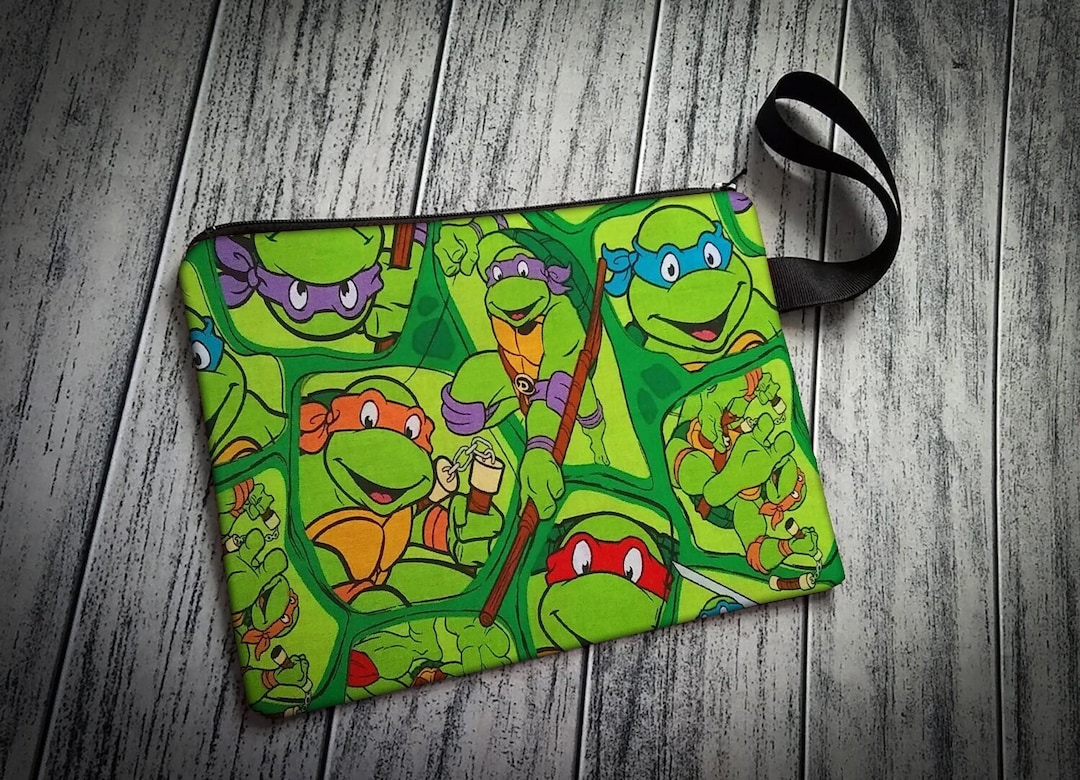 TMNT Ninja Turtles Wristlet Clutch Bag Purse Handmade to Order - Etsy
