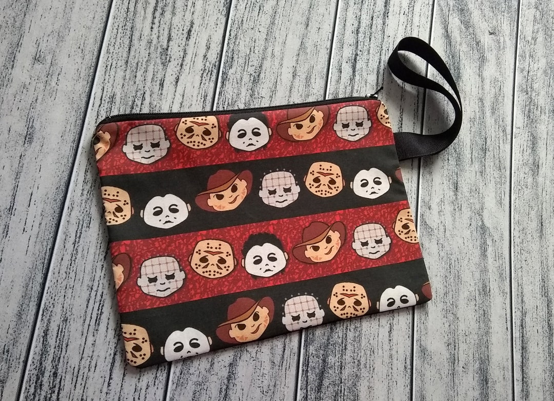 Horror Head Stripe Wristlet Clutch Bag Purse Gore Halloween Ready to ...