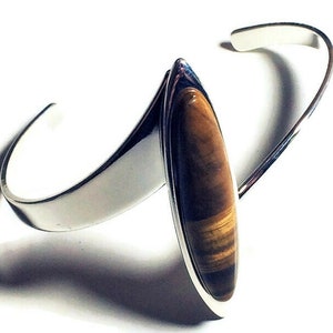 Tiger Eye Bangle,tiger Eye Bracelet,tigers Eye Jewellery,boho Jewellery ...