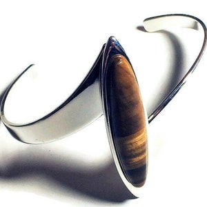 Tiger Eye Bangle,tiger Eye Bracelet,tigers Eye Jewellery,boho Jewellery ...