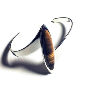 Tiger Eye Bangle,tiger Eye Bracelet,tigers Eye Jewellery,boho Jewellery ...
