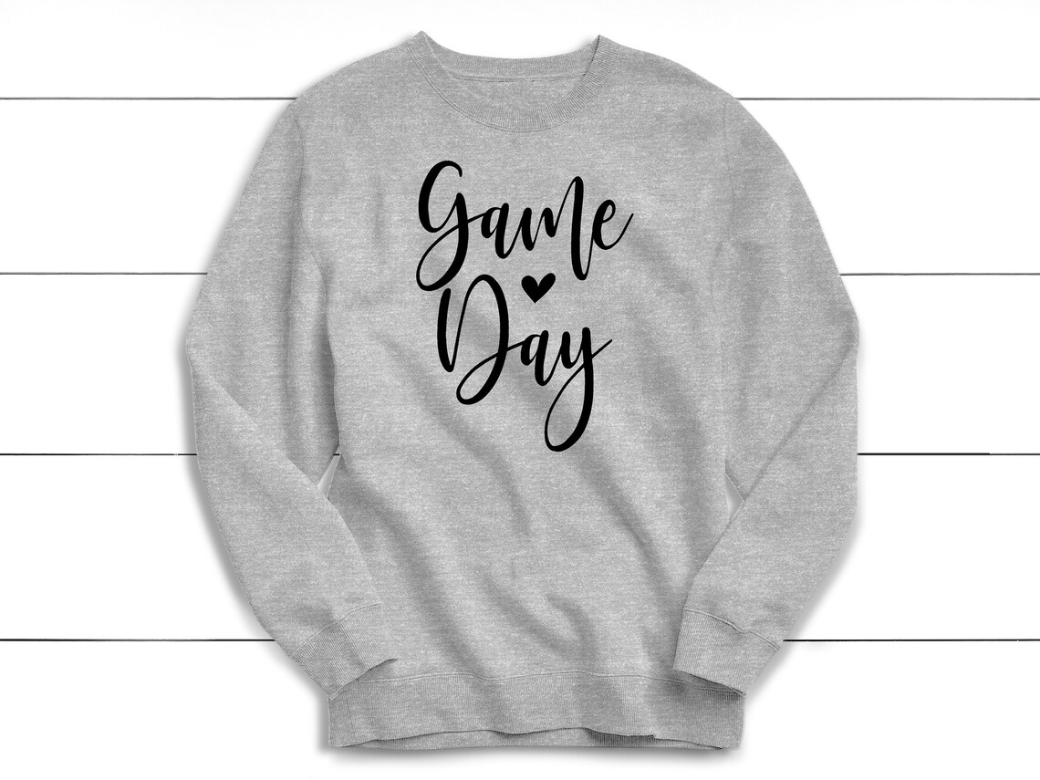 Game Day Sweatshirt Cute Game Day Sweater Graphic Sweater | Etsy