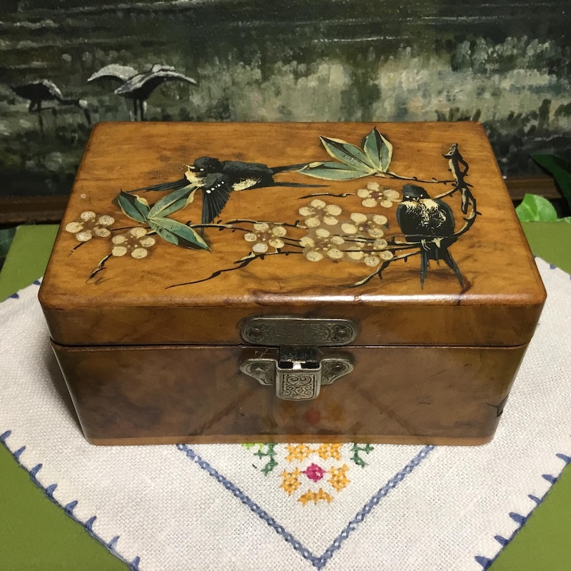 Antique Wood Inkwell Set - Etsy