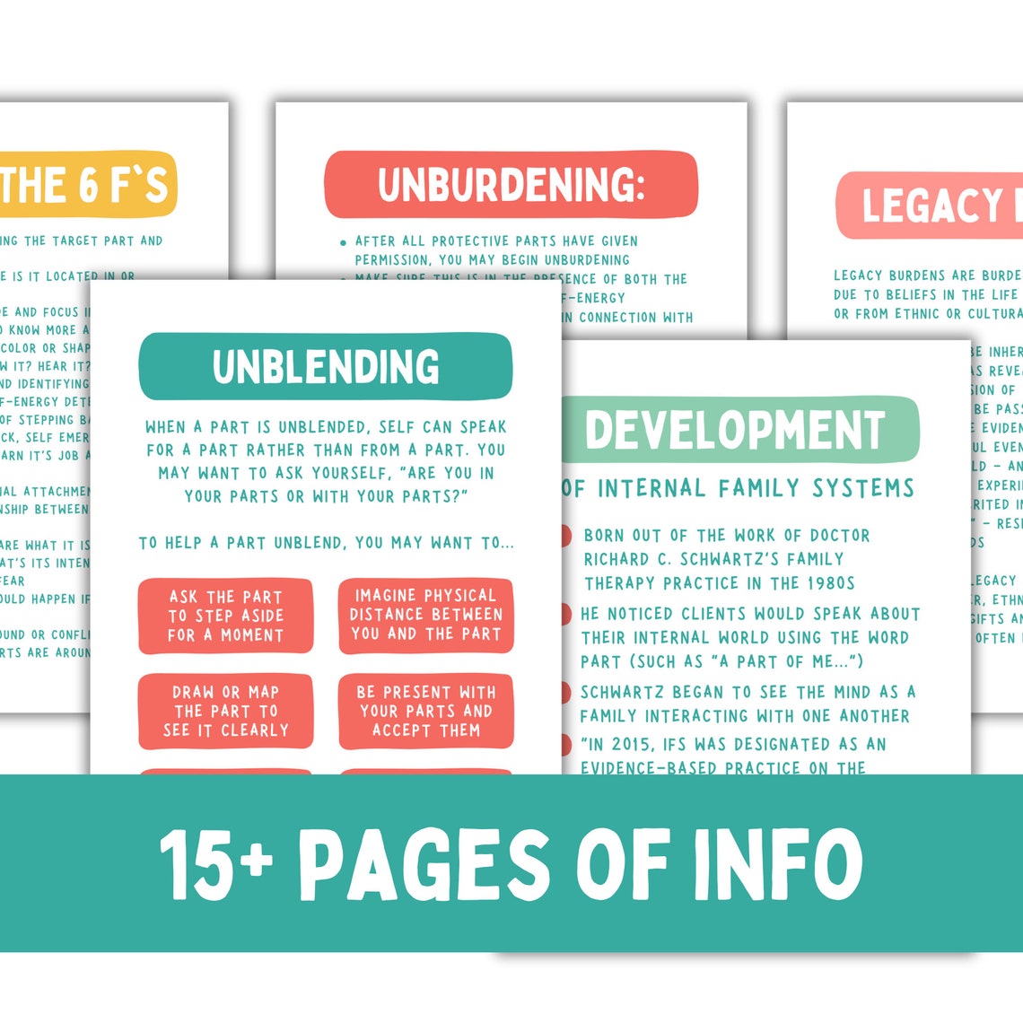 Internal Family Systems IFS Bundle, IFS Worksheets, IFS Posters ...