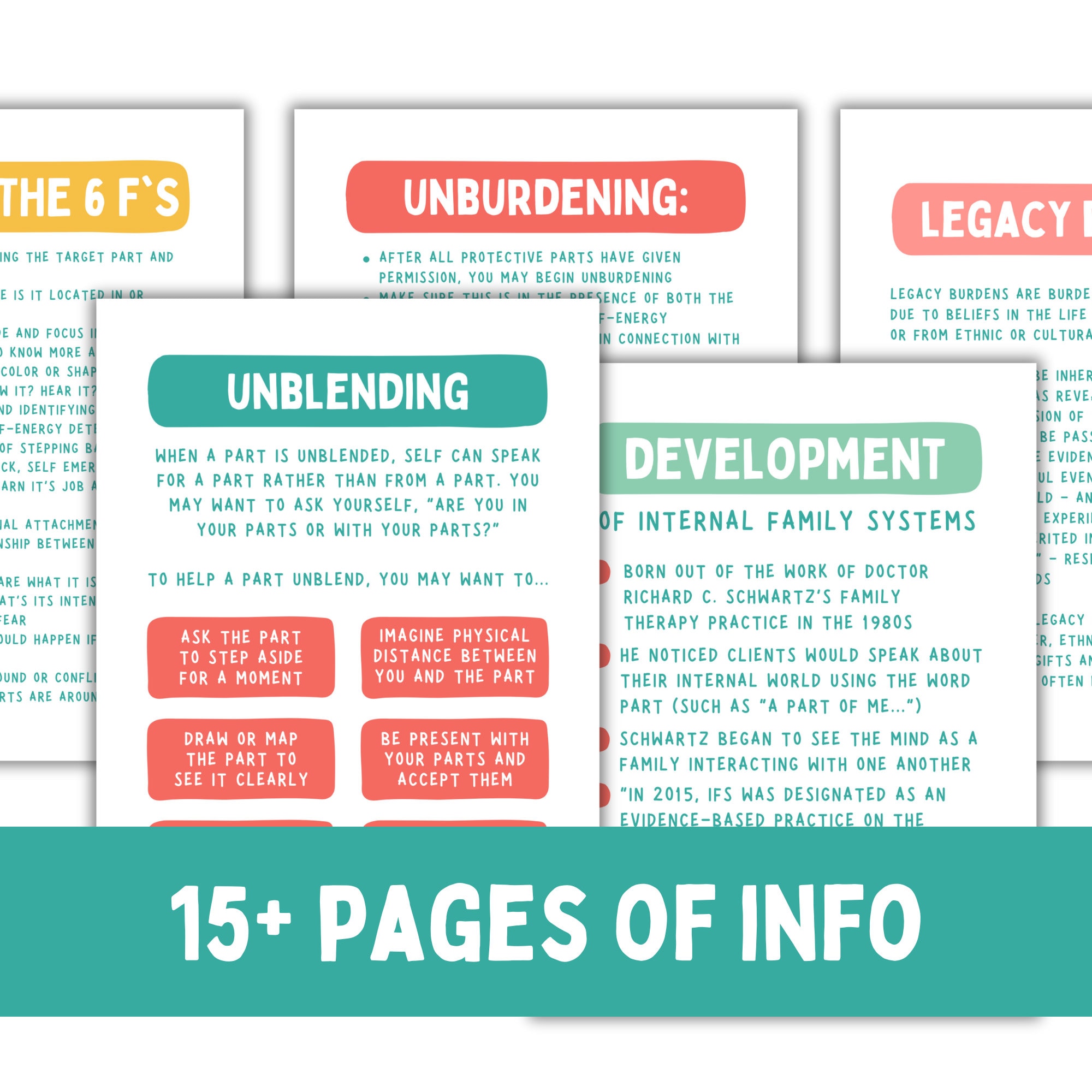 Internal Family Systems IFS Bundle, IFS Worksheets, IFS Posters ...