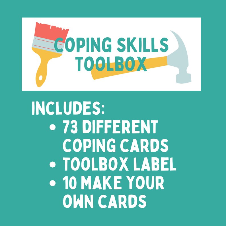 Coping Skills Toolbox, Coping Skills Cards, Emotional Regulation ...