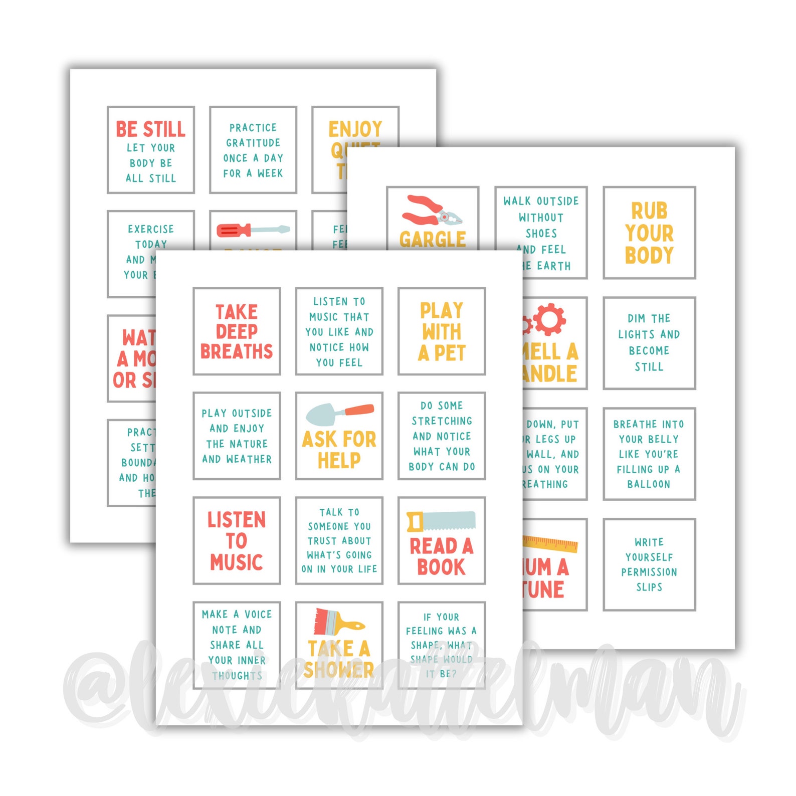 Coping Skills Toolbox, Coping Skills Cards, Emotional Regulation ...
