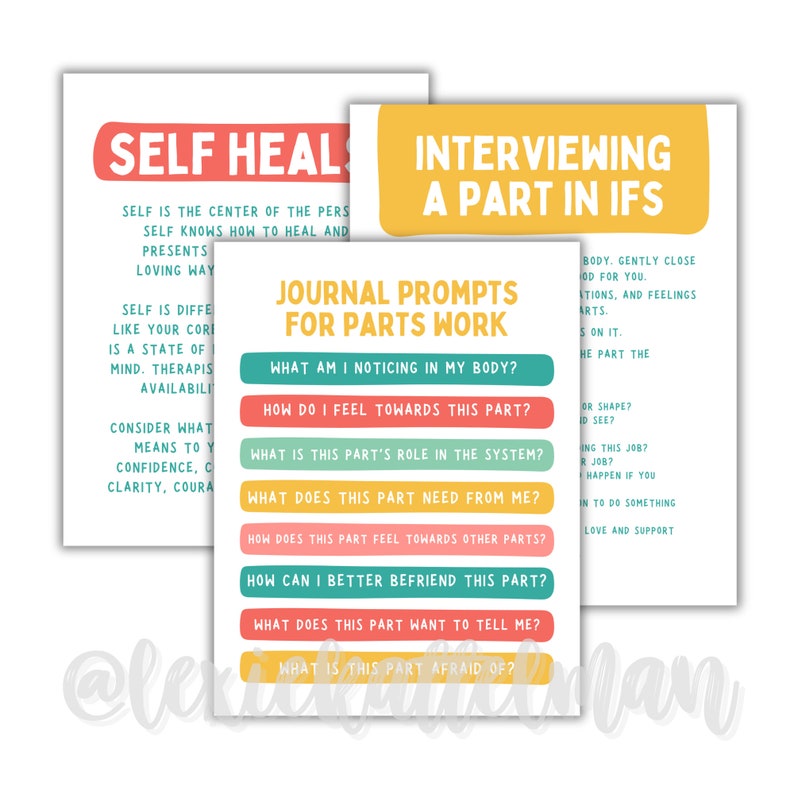 Internal Family Systems IFS Bundle, IFS Worksheets, IFS Posters ...