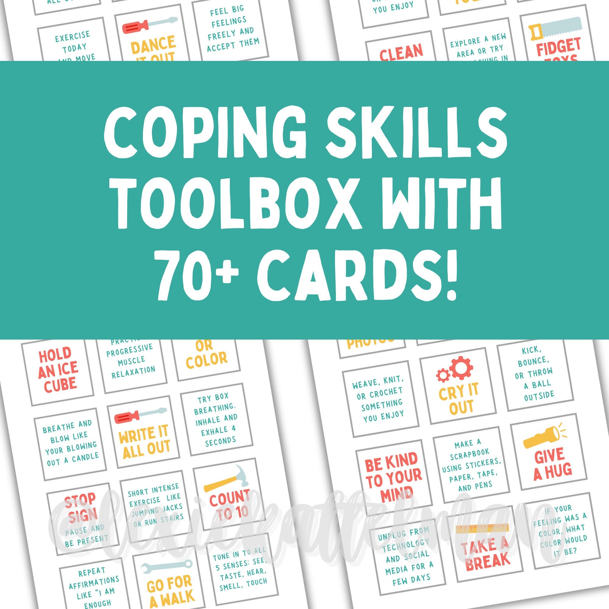 Coping Skills Toolbox Coping Skills Cards Emotional Regulation