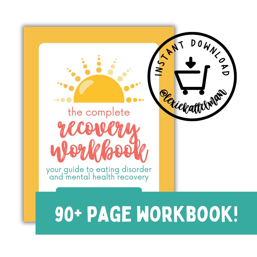 Eating Disorder Recovery Workbook, Mental Health Recovery, Digital ...