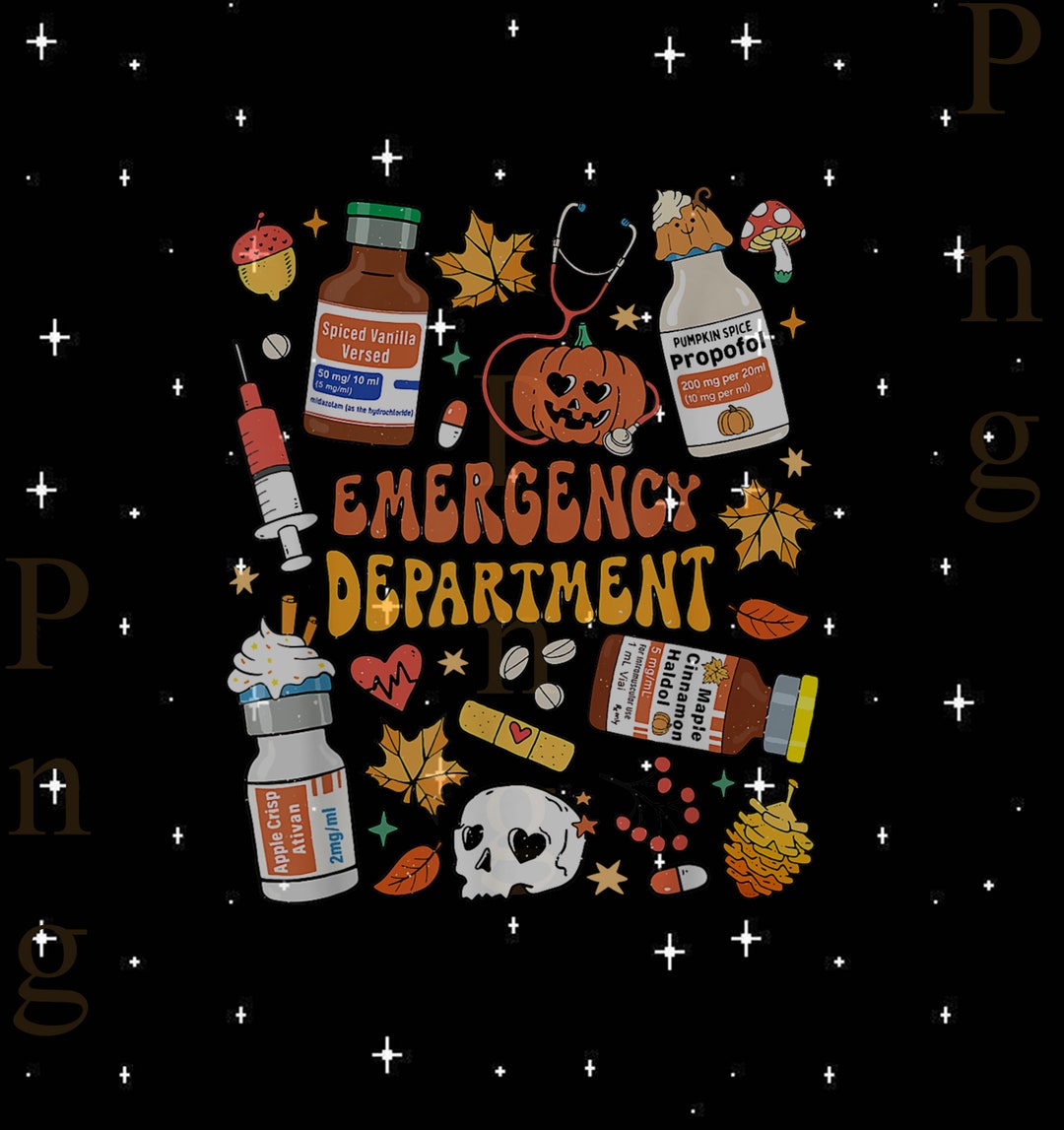 Emergency Department PNG Funny ER Nurse Halloween Spooky - Etsy
