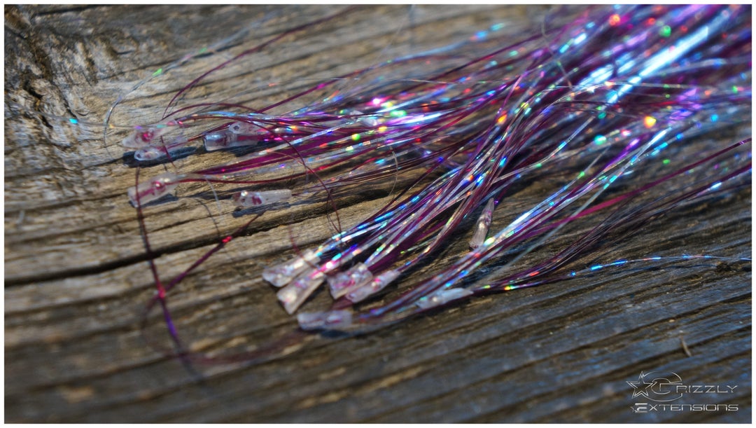 Gleam Shine Extensions pink & Silver Glitter - Etsy