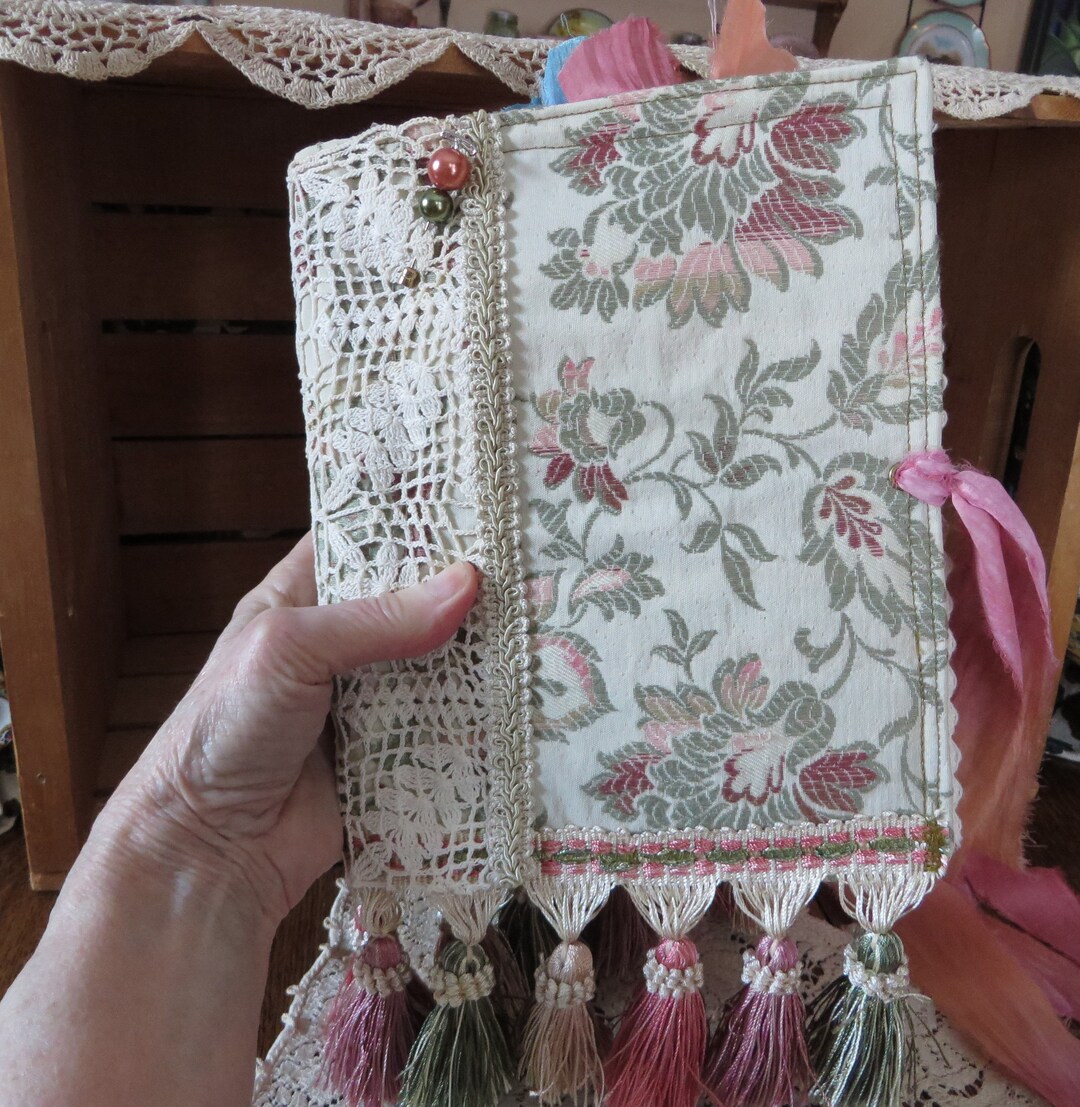 Botanical Floral Soft Fabric Cover Junk Journal/3 Signatures/vintage ...