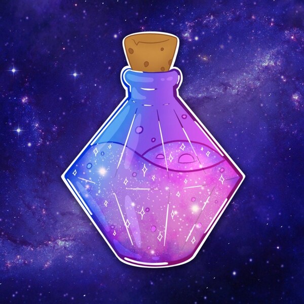 Galaxy Potion Sticker - Etsy