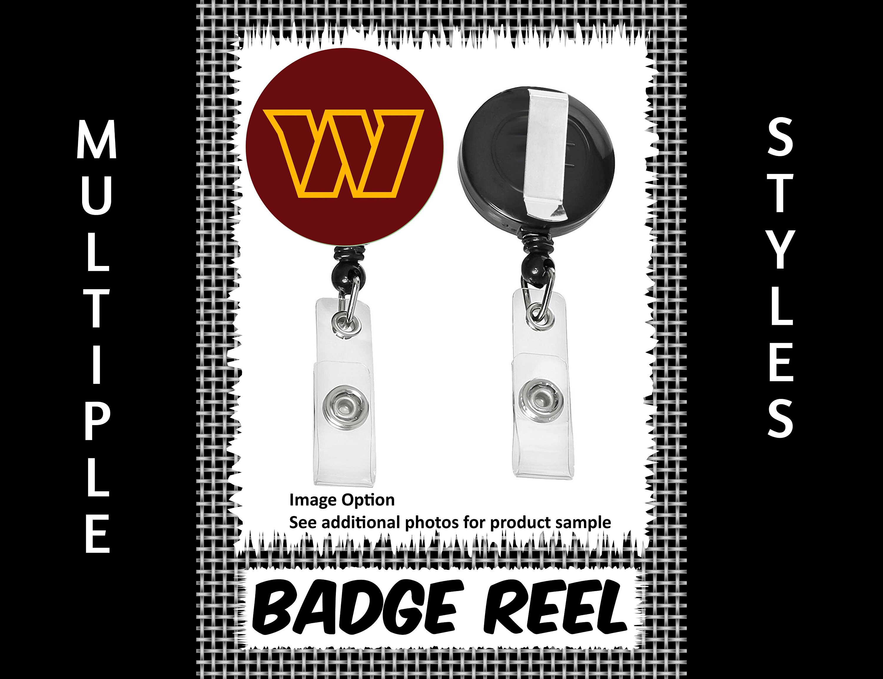 Washington Commanders Badge Reel - Etsy