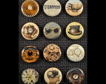 Steampunk Buttons - Etsy